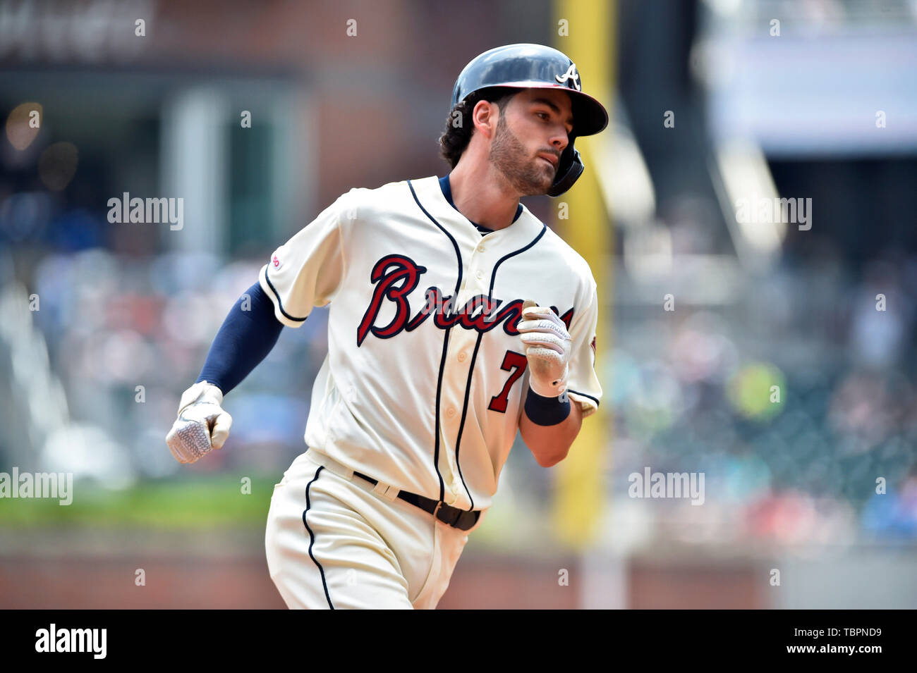 Atlanta, GA, USA. 02nd June, 2019. Atlanta Braves infielder Dansby ...
