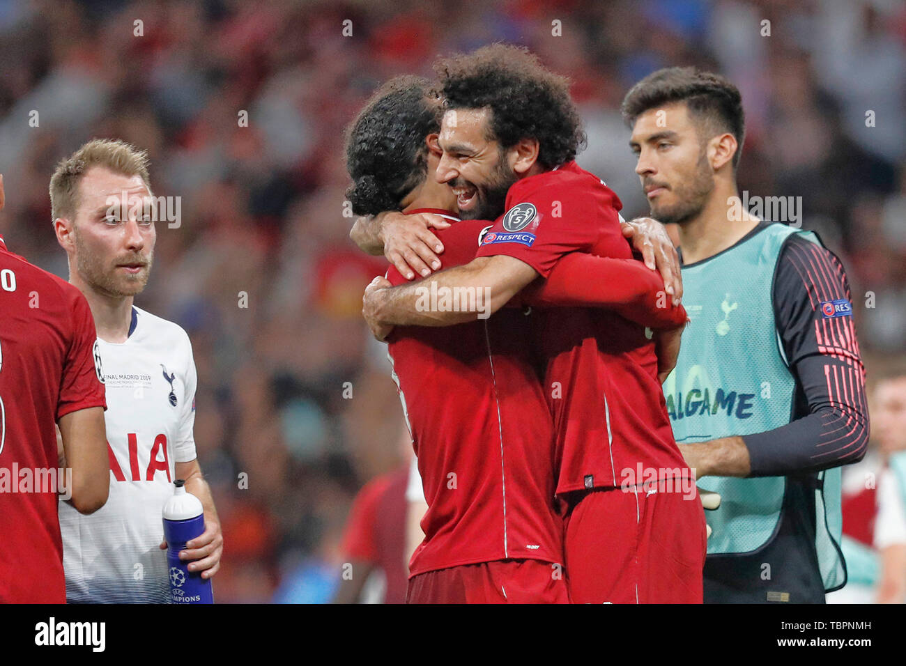 Mo salah liverpool celebrating hi-res stock photography and images - Alamy