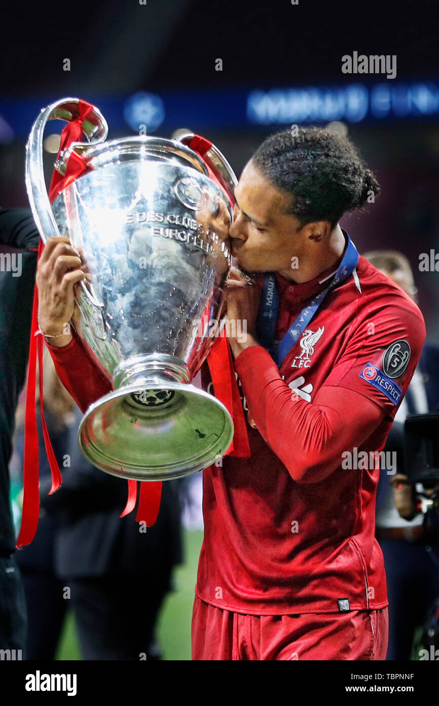 Van dijk trophy champions league hi-res stock photography and images ...