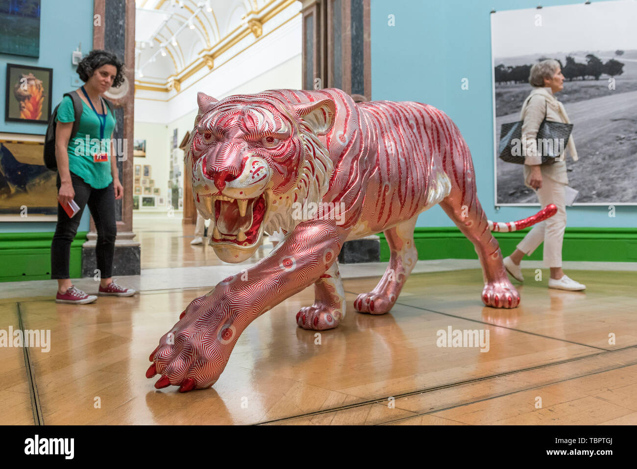 London, UK. 3 June 2019. A visitor views "Easy Tiger - Mach Brothers ...