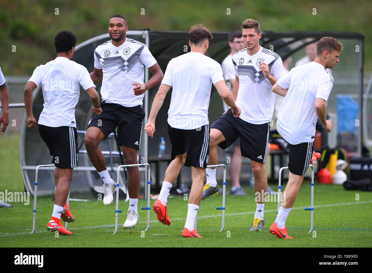 left to right Jonathan Tah (Germany), Niklas Stark (Germany). GES ...