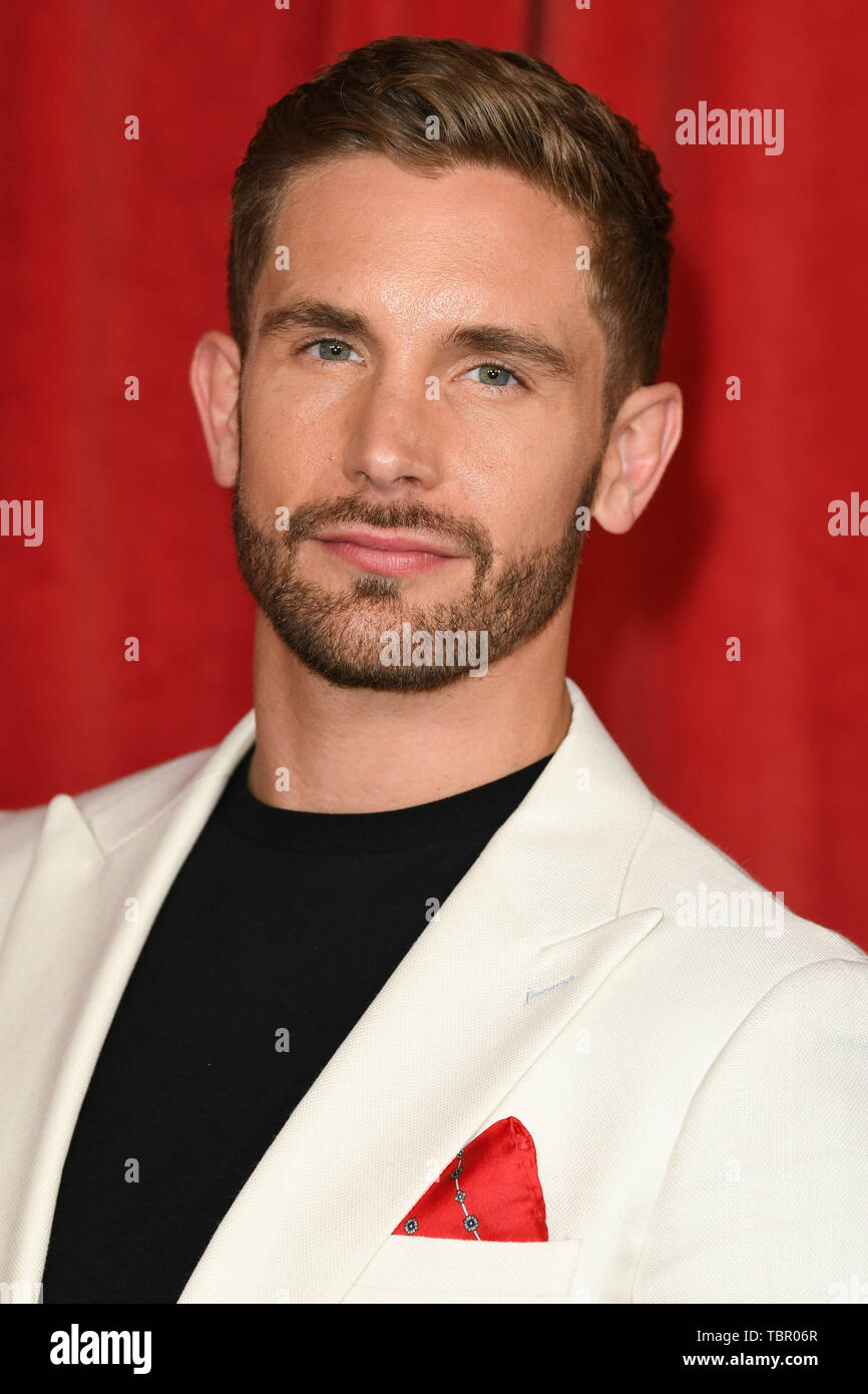 LONDON, UK. June 01, 2019: Adam Woodward arriving for The British Soap ...