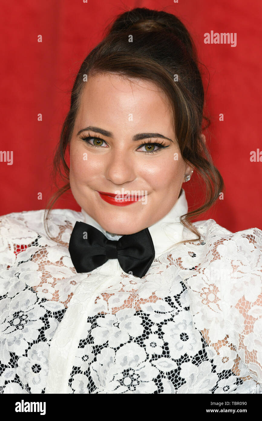 LONDON, UK. June 01, 2019: Amy Conachan arriving for The British Soap ...