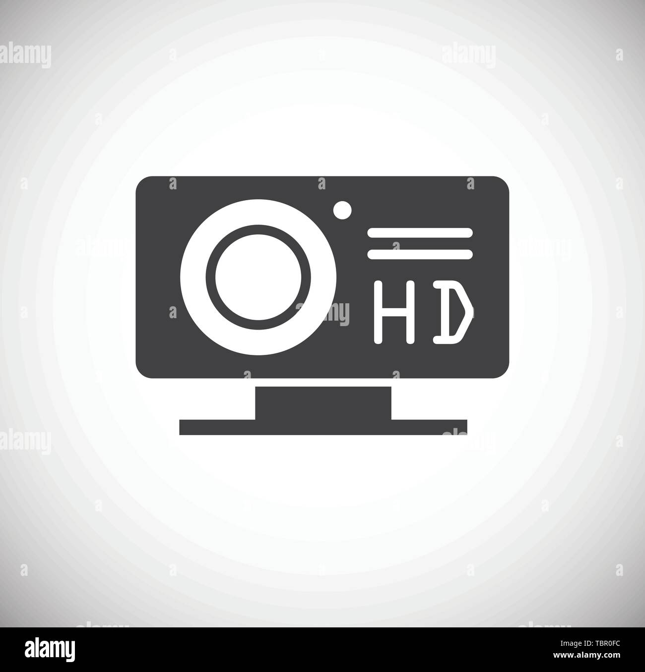 Computer hardware icon on background for graphic and web design. Simple ...