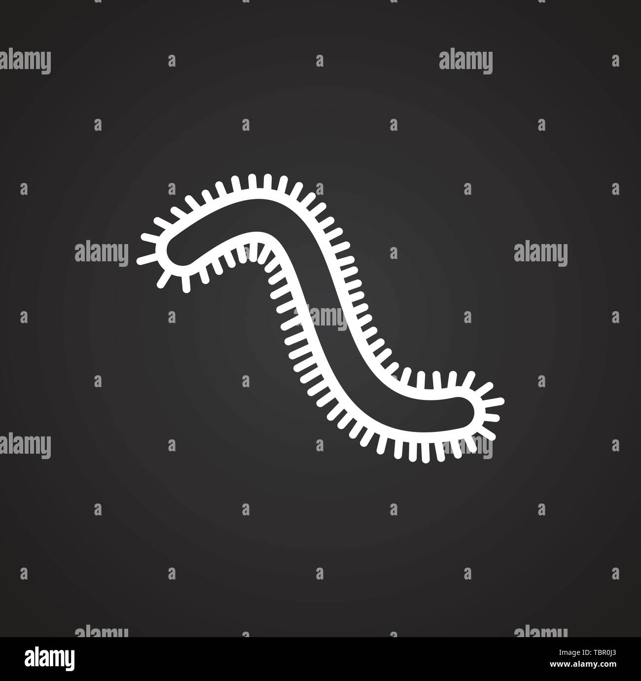 Microbe icon on background for graphic and web design. Simple ...