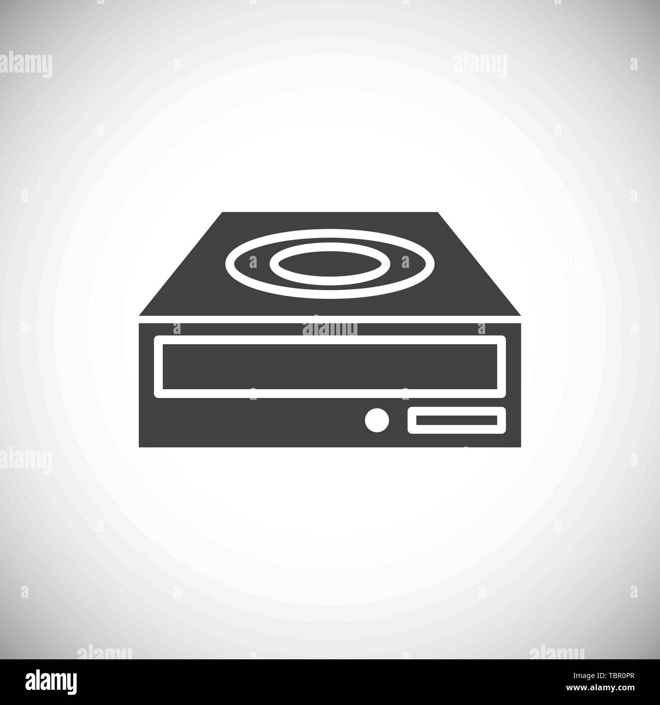 Computer hardware icon on background for graphic and web design. Simple ...