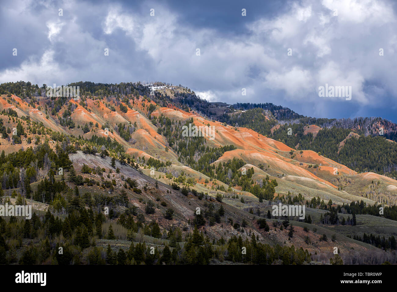 The red hills in the Gros Ventre area near Kelly, Wyoming Stock Photo ...