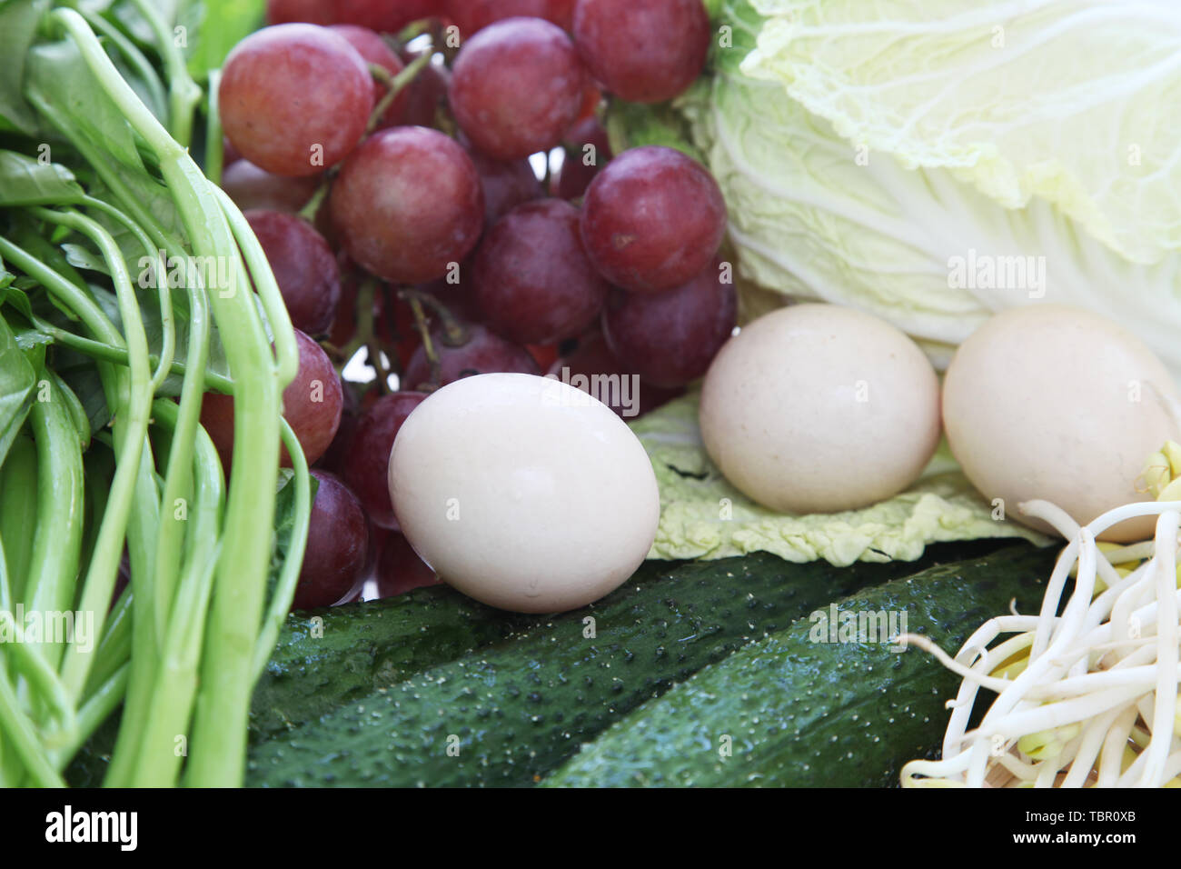Fruit and vegetable combinations Stock Photo - Alamy