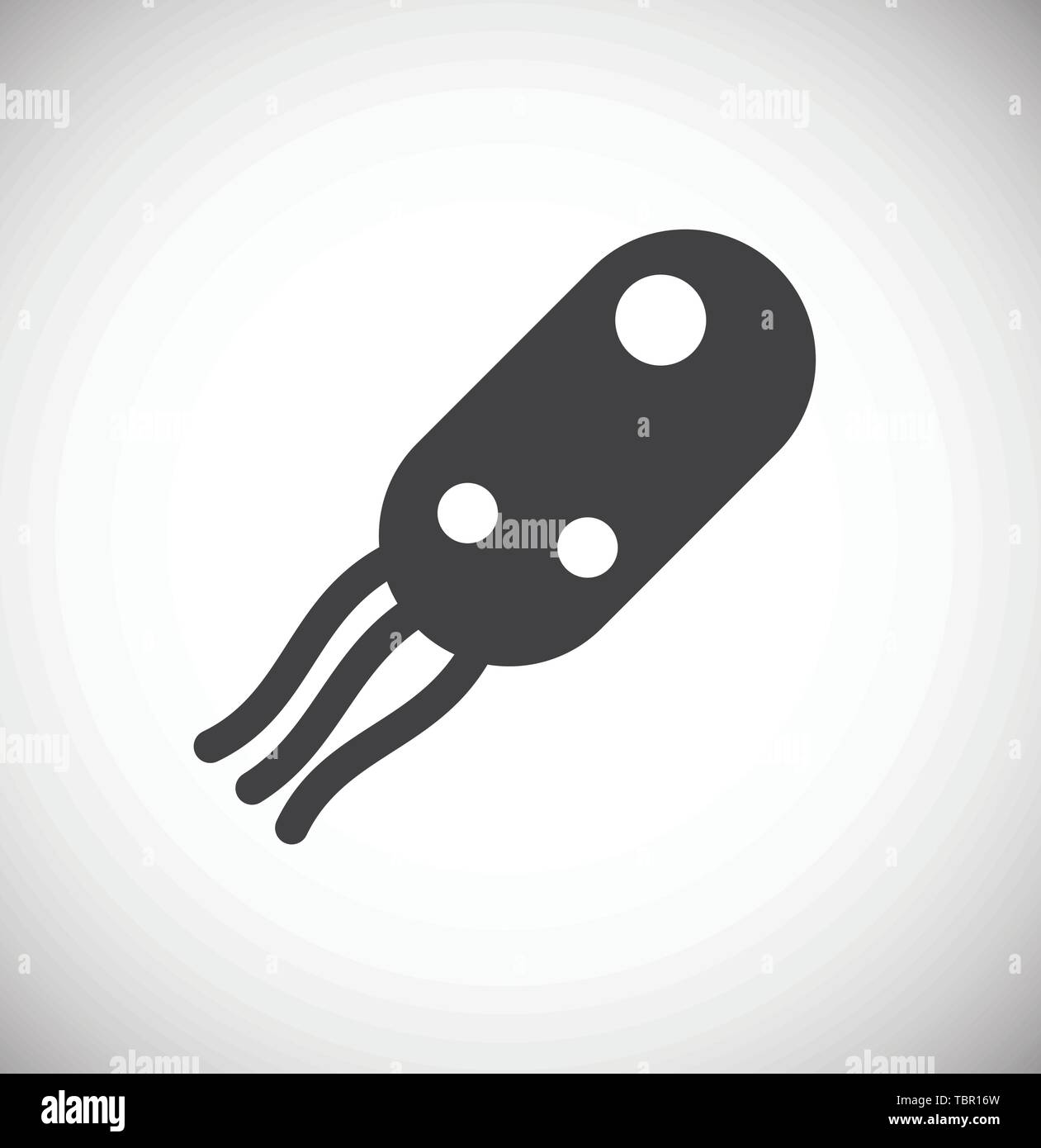 Microbe icon on background for graphic and web design. Simple ...