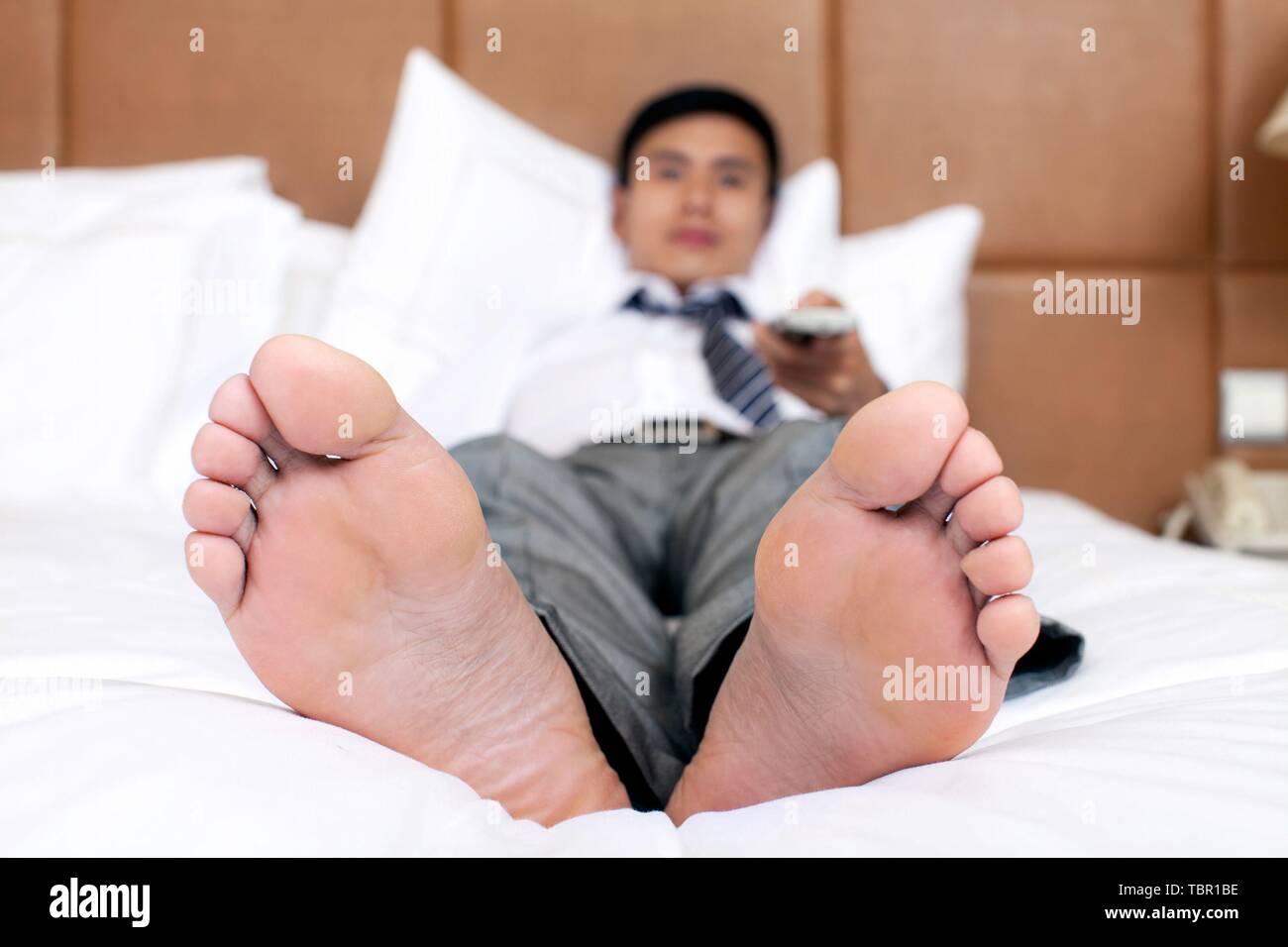 Supine man hi-res stock photography and images - Alamy