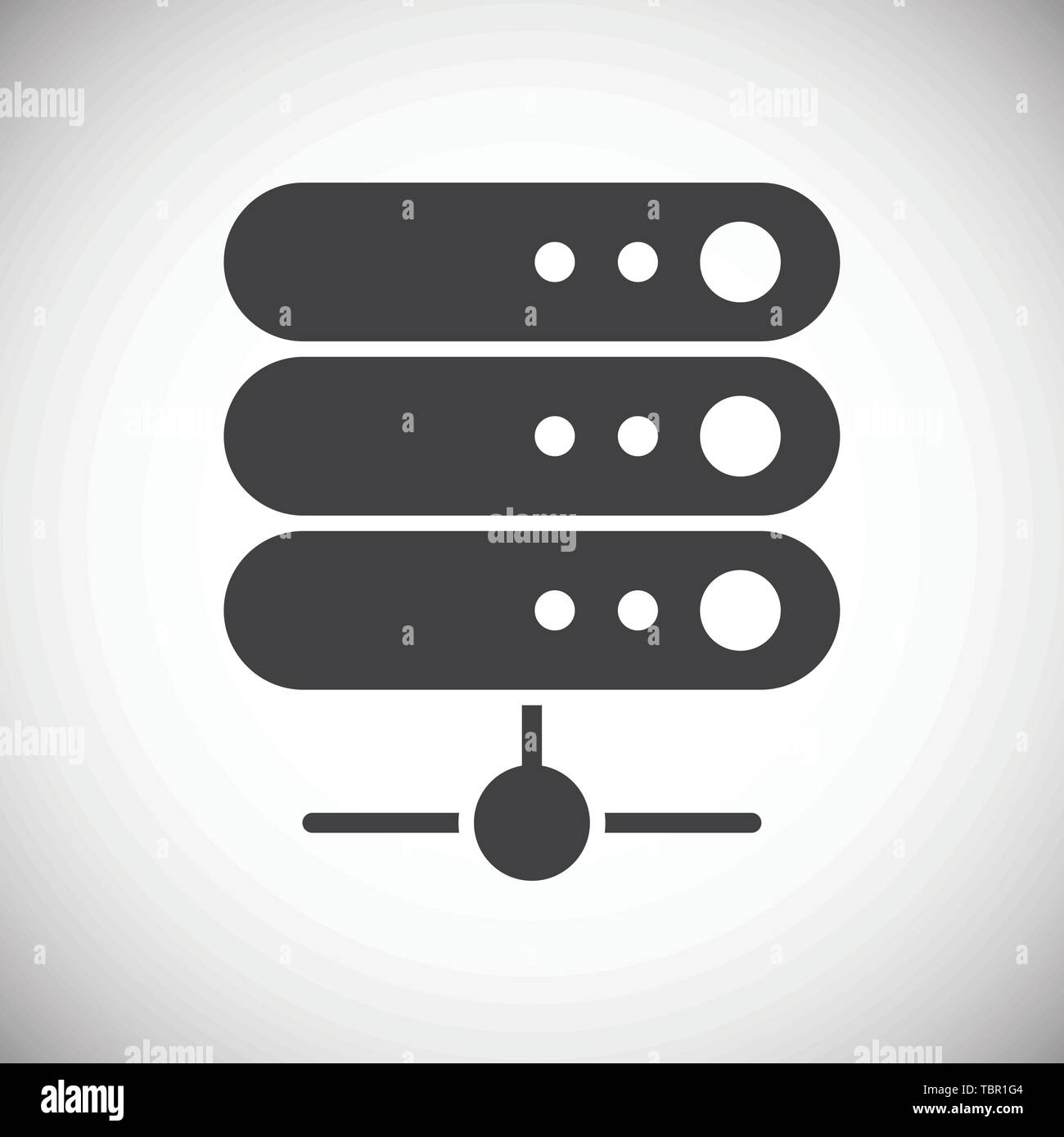 Computer hardware icon on background for graphic and web design. Simple ...