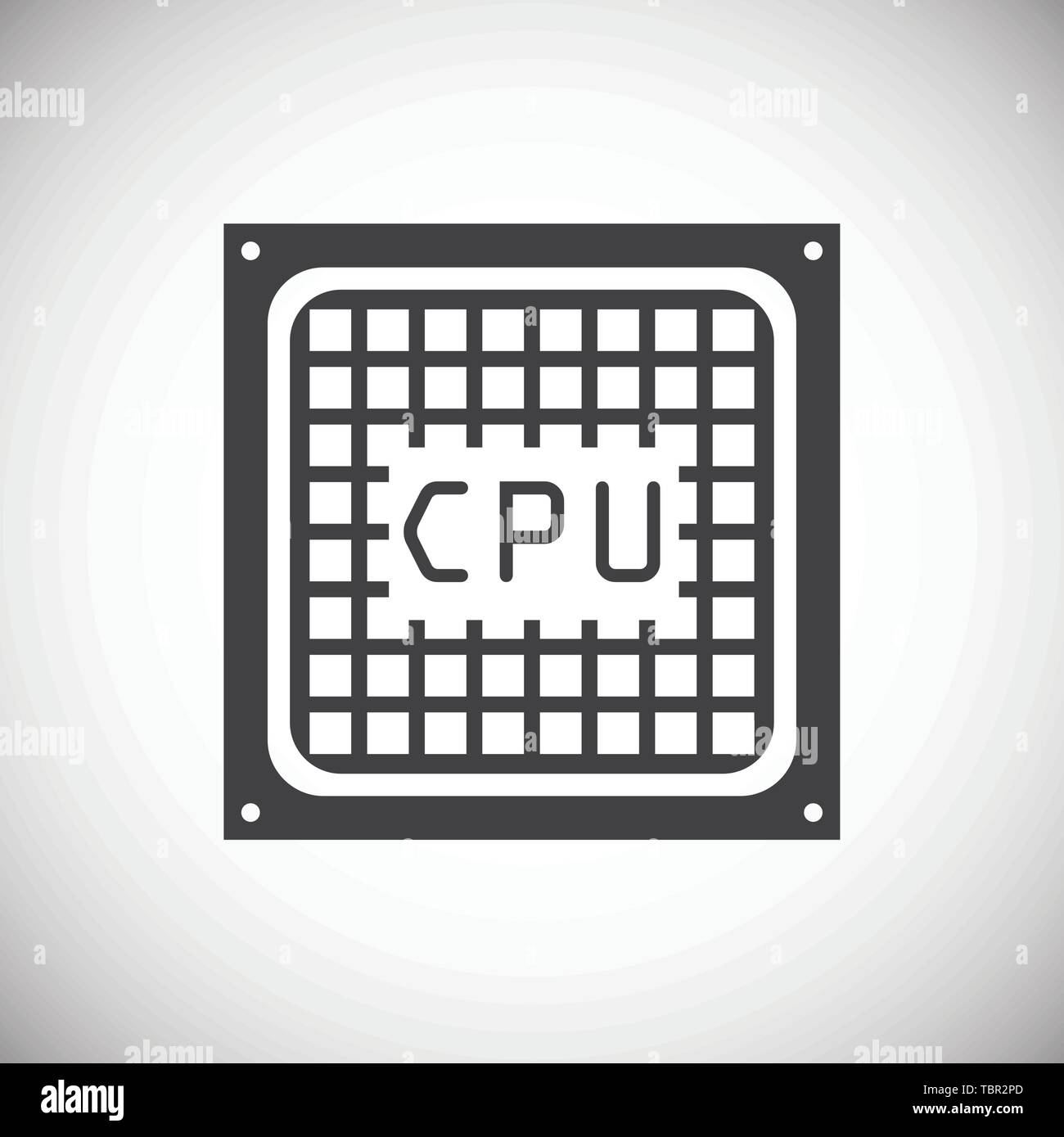 Computer hardware icon on background for graphic and web design. Simple ...