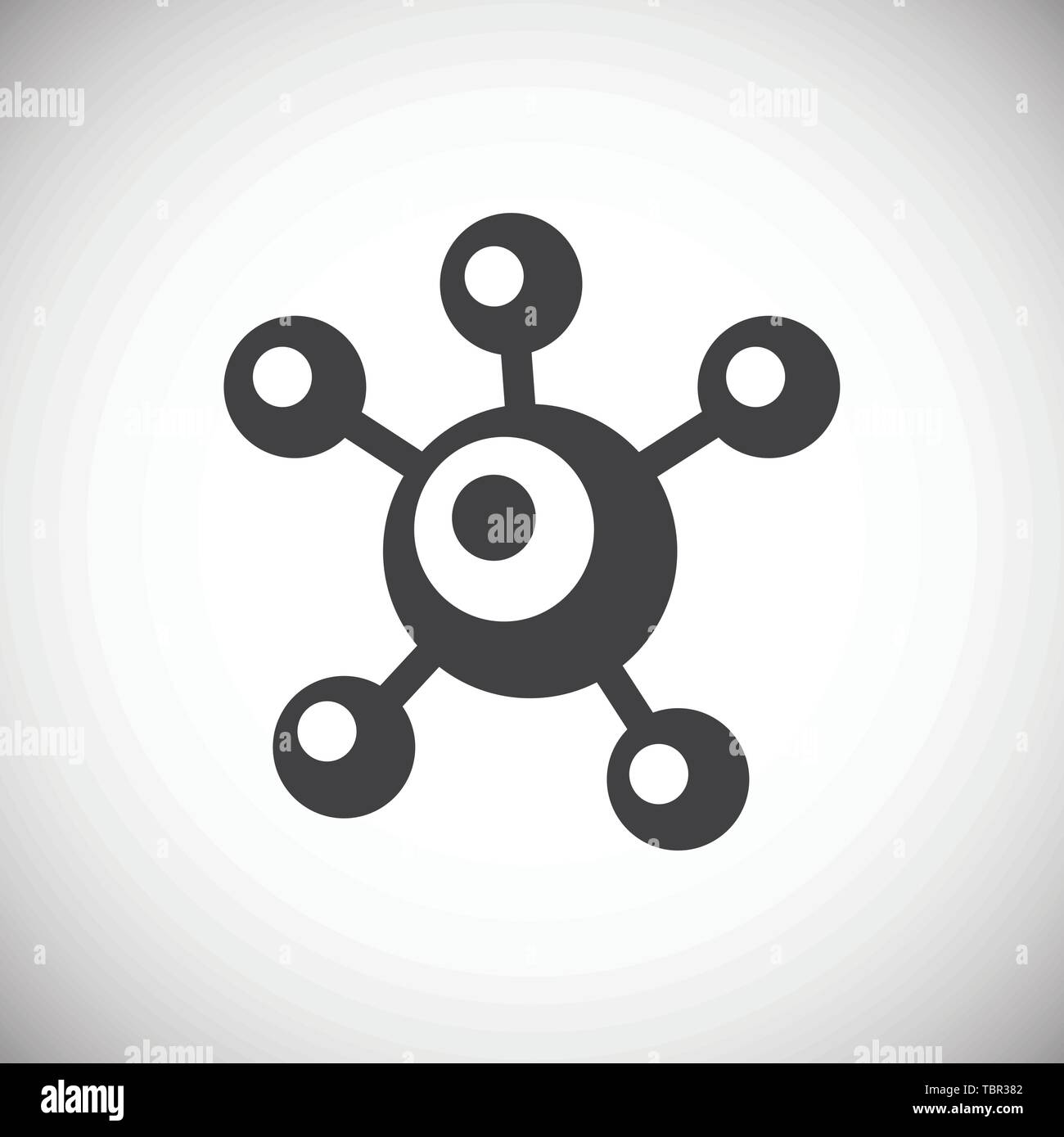 Microbe icon on background for graphic and web design. Simple ...