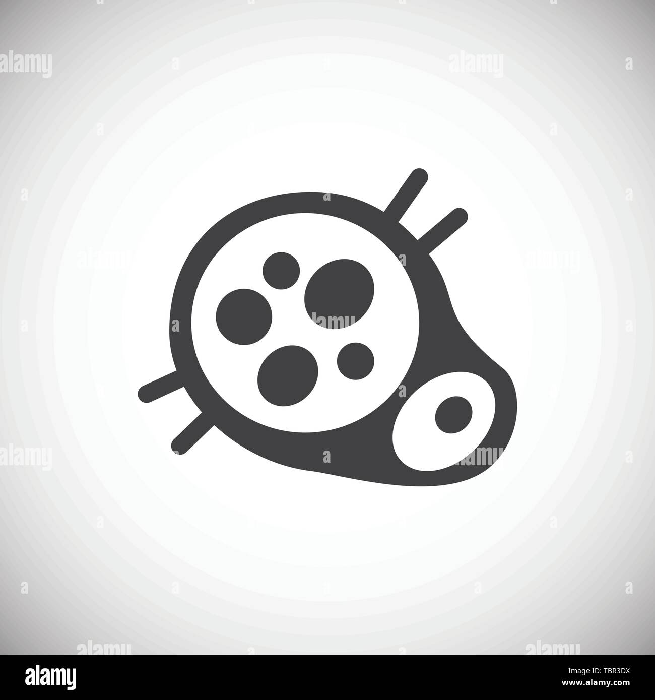 Microbe icon on background for graphic and web design. Simple ...