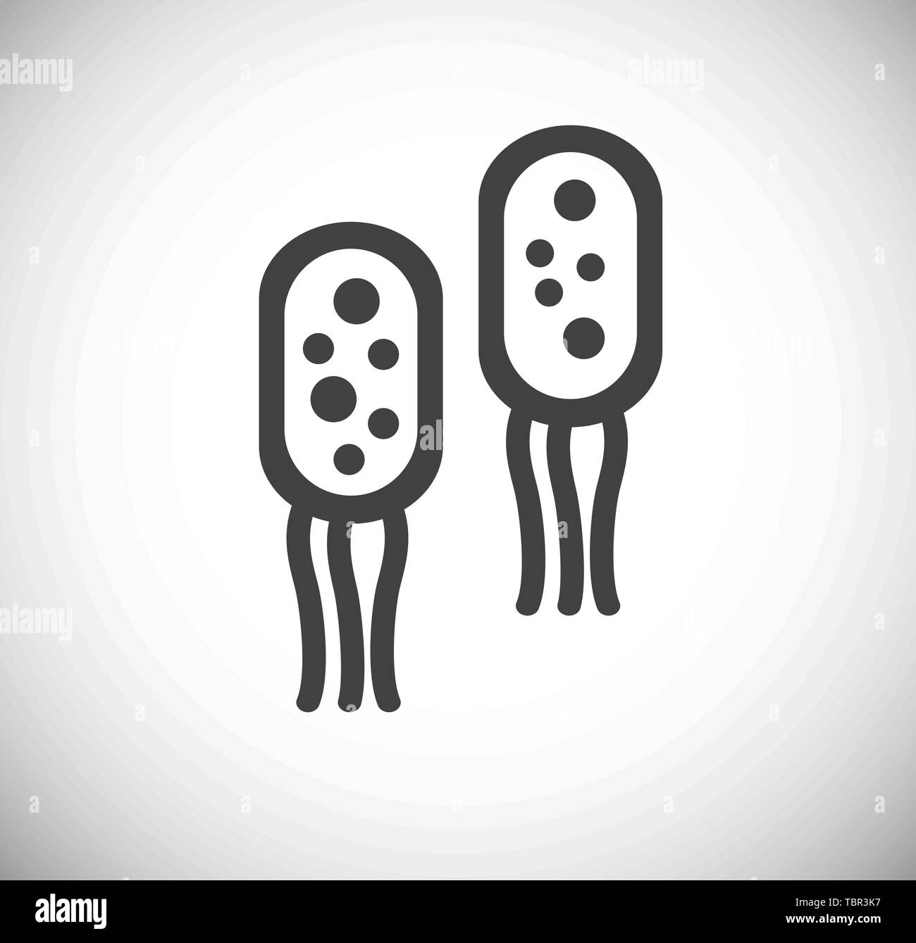 Microbe icon on background for graphic and web design. Simple ...