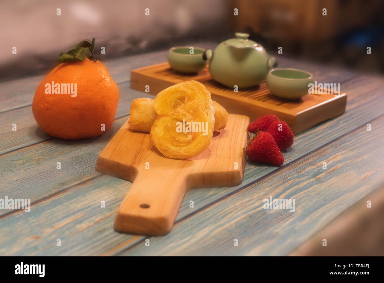 Delicious, healthy afternoon tea Stock Photo - Alamy