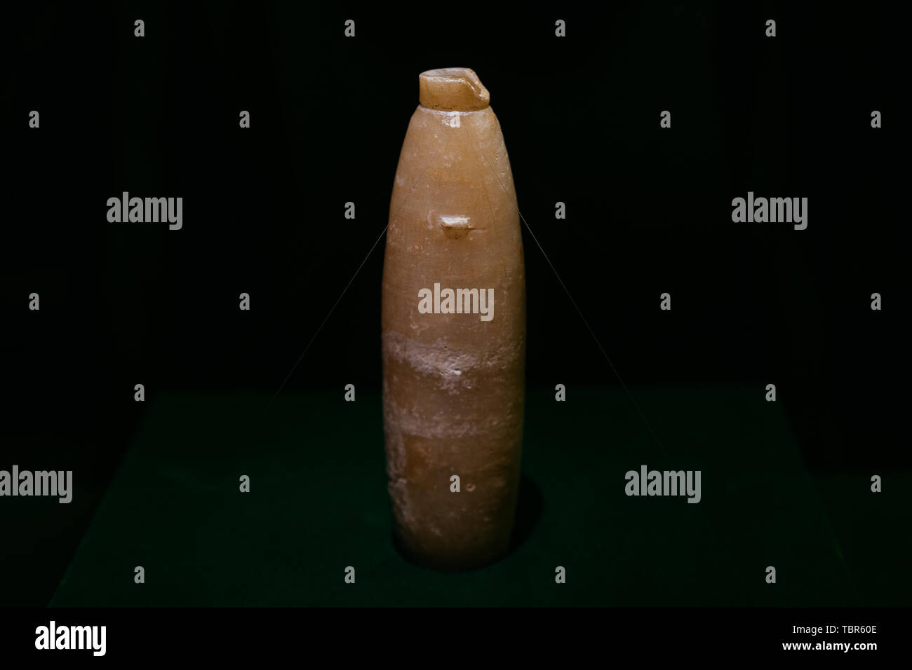 Ancient Egyptian alabaster bottle Stock Photo - Alamy
