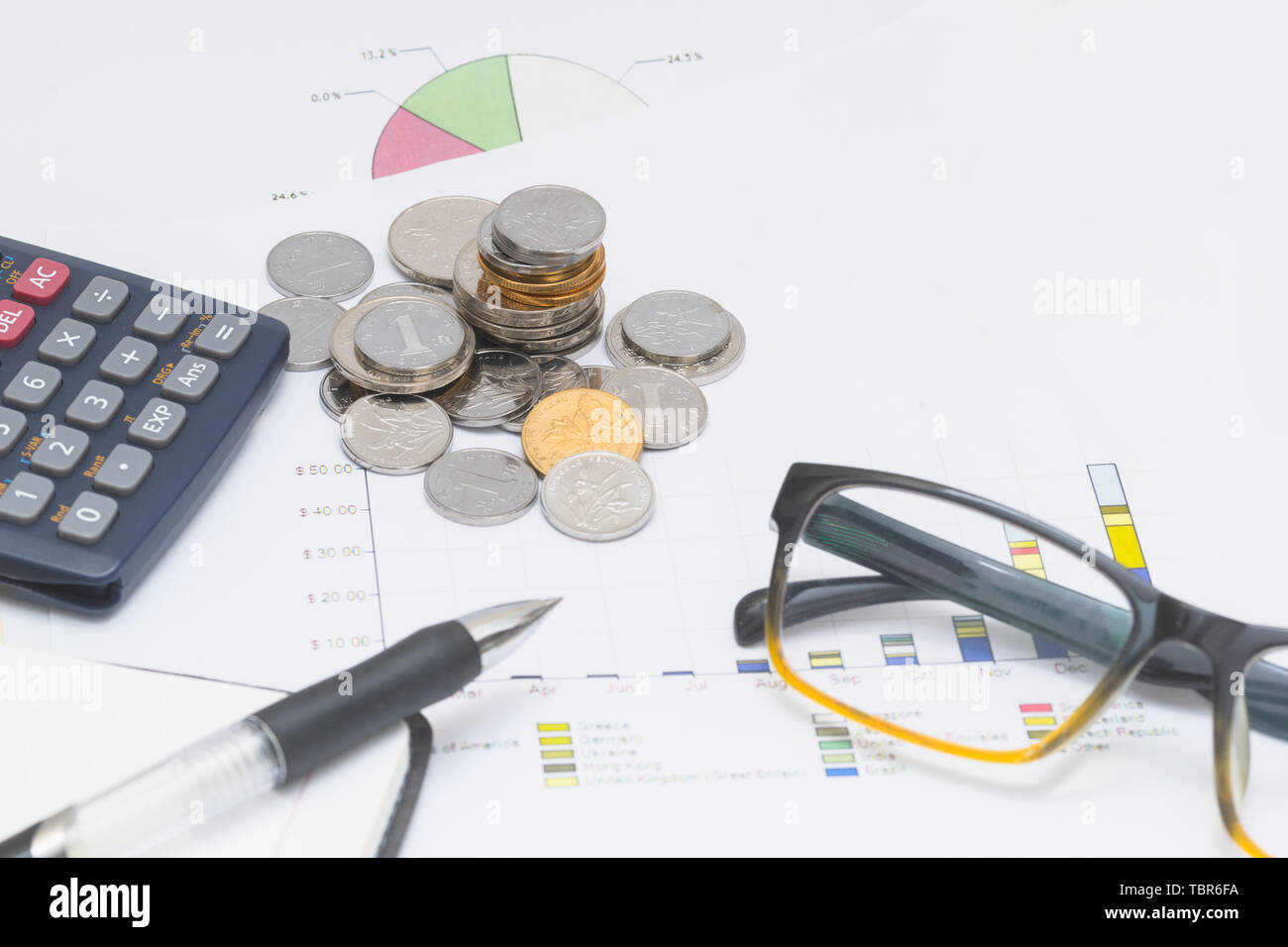 Creative diagram of business accounting concept Stock Photo - Alamy