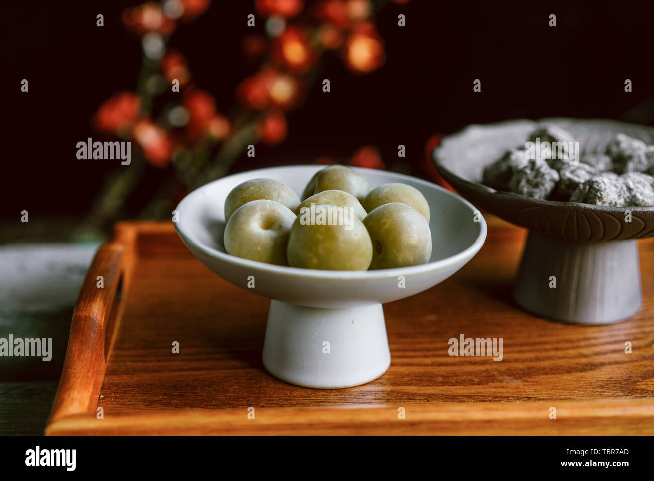 Traditional Chinese food: Qingmei Stock Photo - Alamy