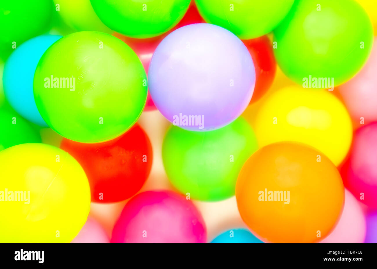 Colorful ocean balls Stock Photo - Alamy