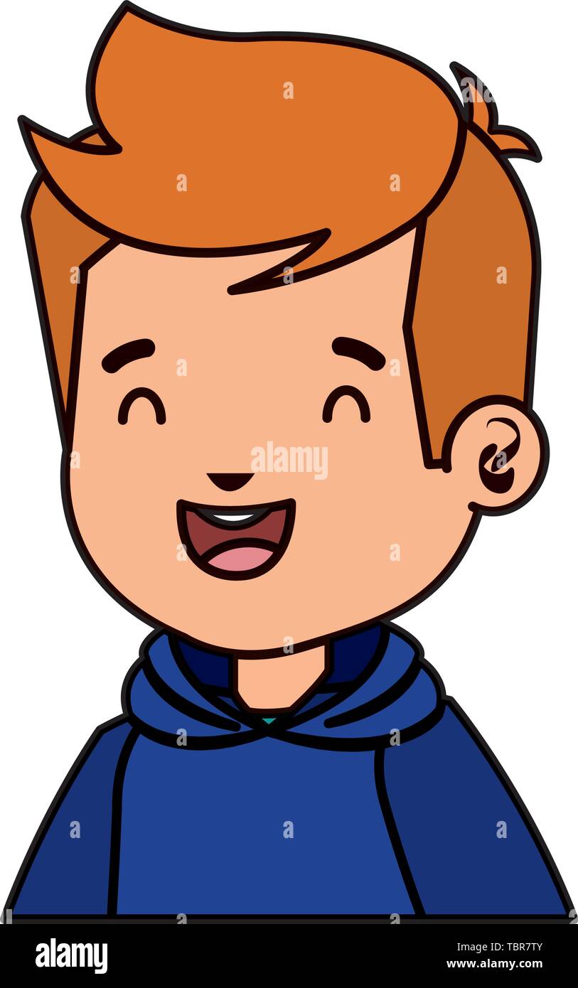 happy little boy comic character Stock Vector Image & Art - Alamy