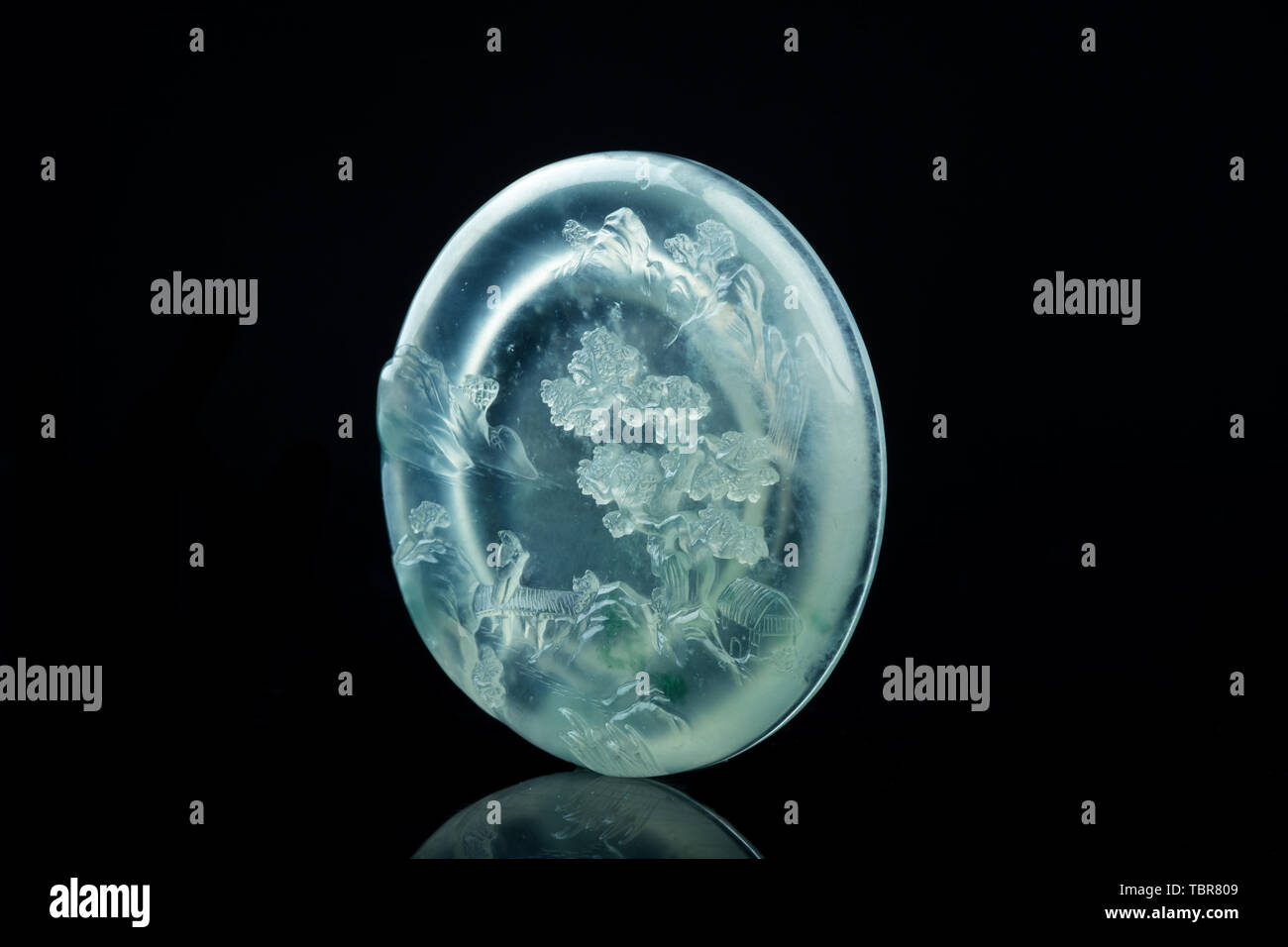 Glass, high-ice jade Stock Photo - Alamy