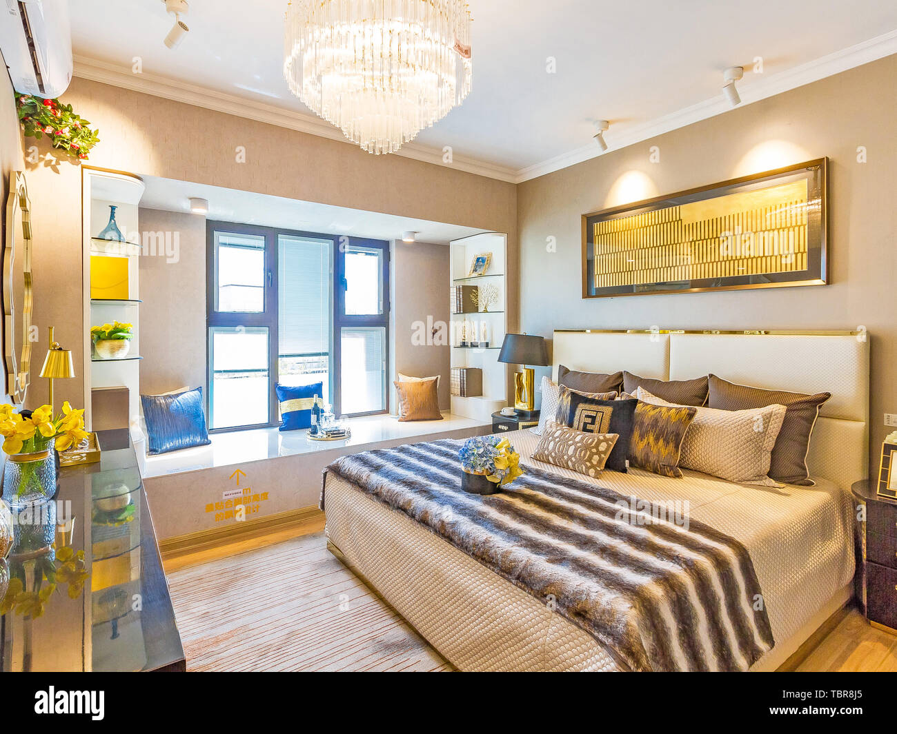 Bedroom, sleep, comfortable and comfortable rest environment, different ...