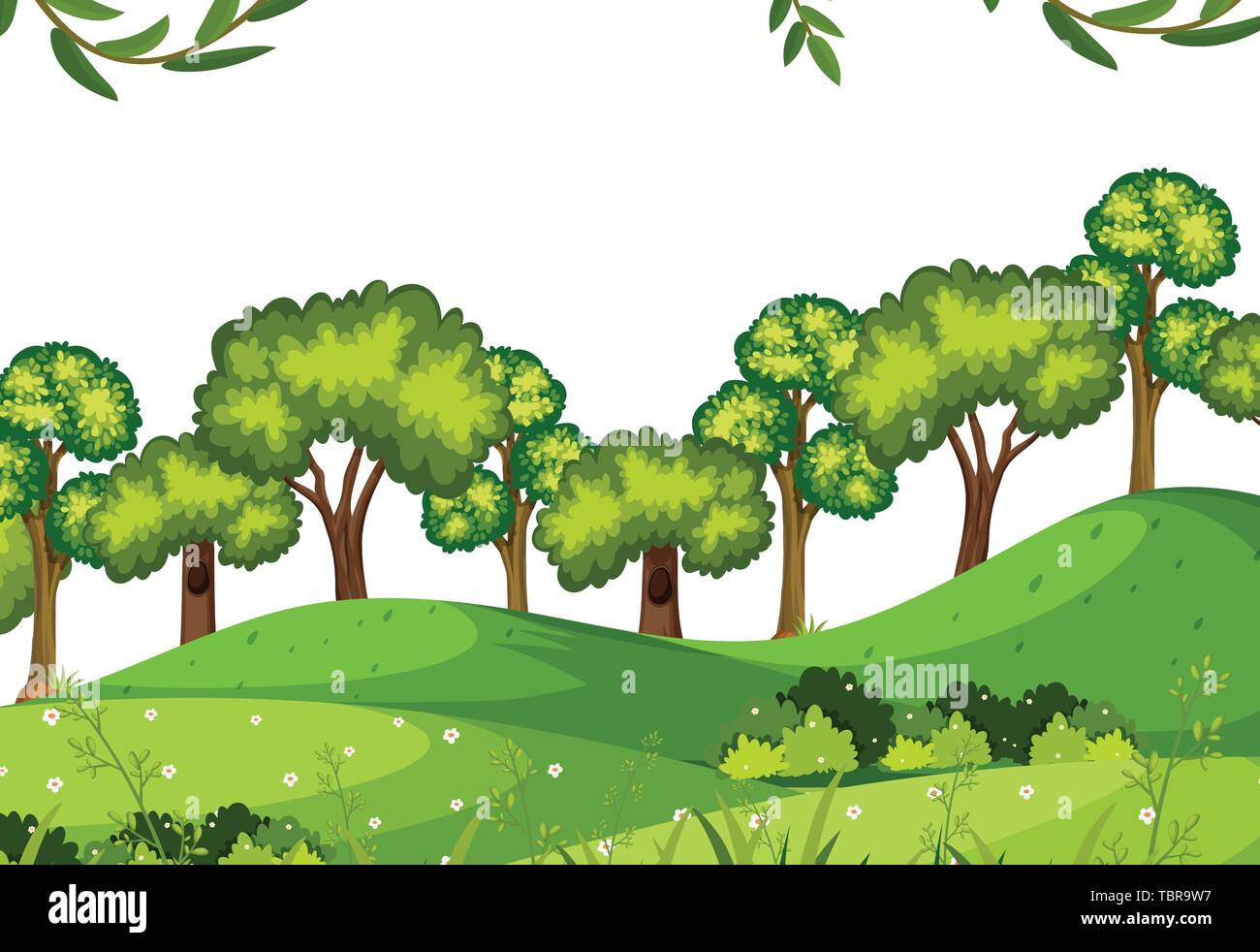 A nature forest template illustration Stock Vector Image & Art - Alamy