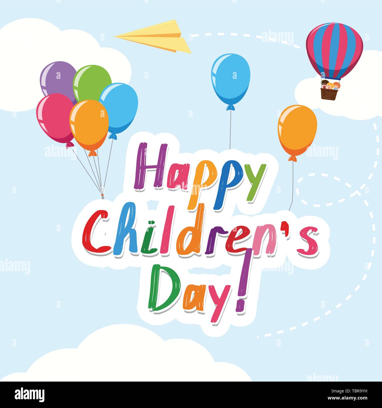 Happy children's day template illustration Stock Vector Image & Art - Alamy