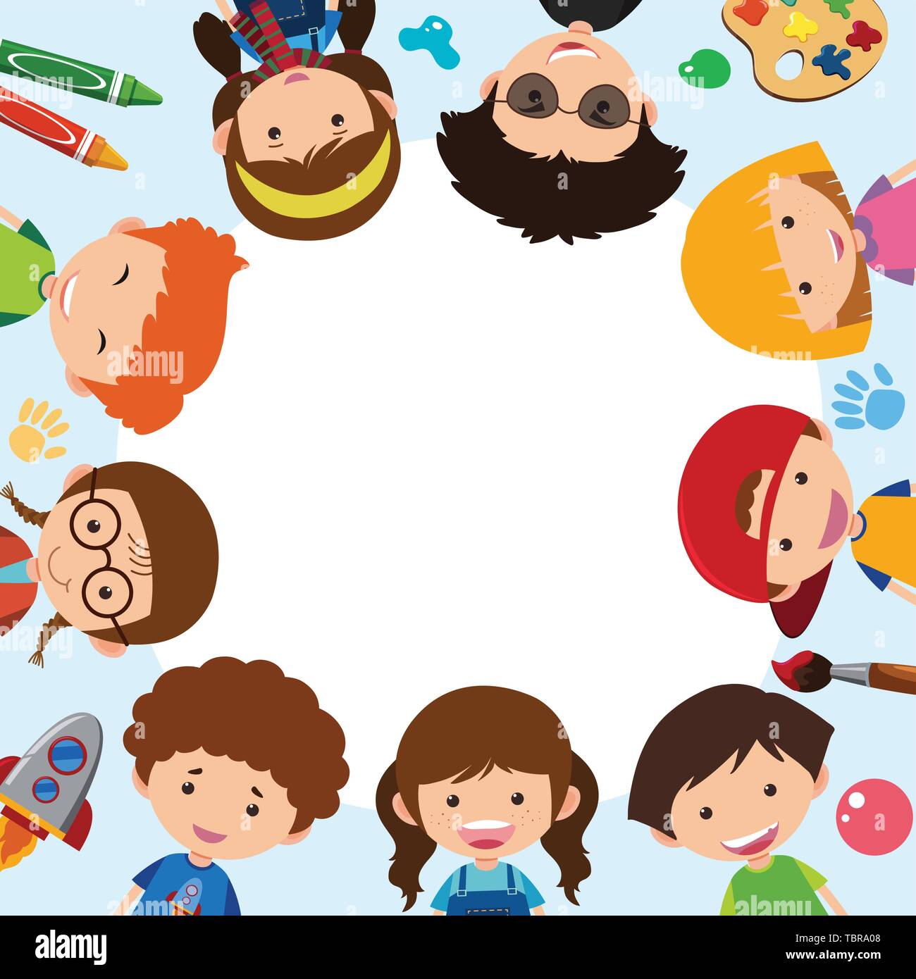 Children Border Vector