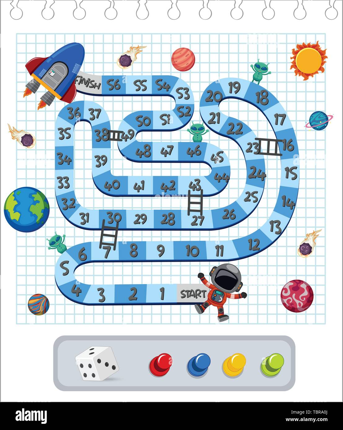 Board game template space hi-res stock photography and images - Alamy