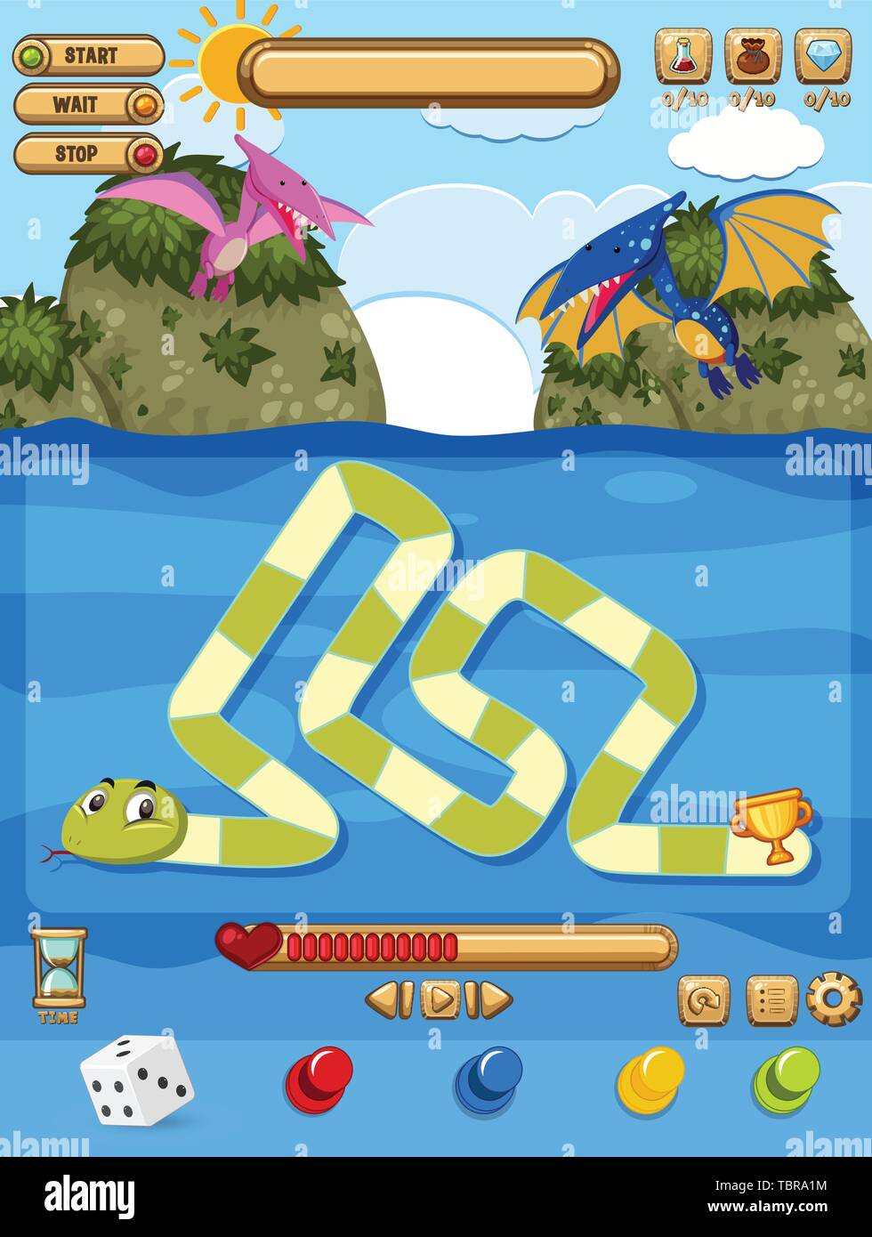 A water snake Stock Vector Images - Alamy