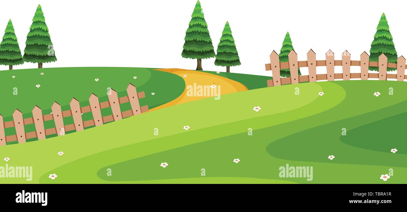 A rural nature template illustration Stock Vector Image & Art - Alamy