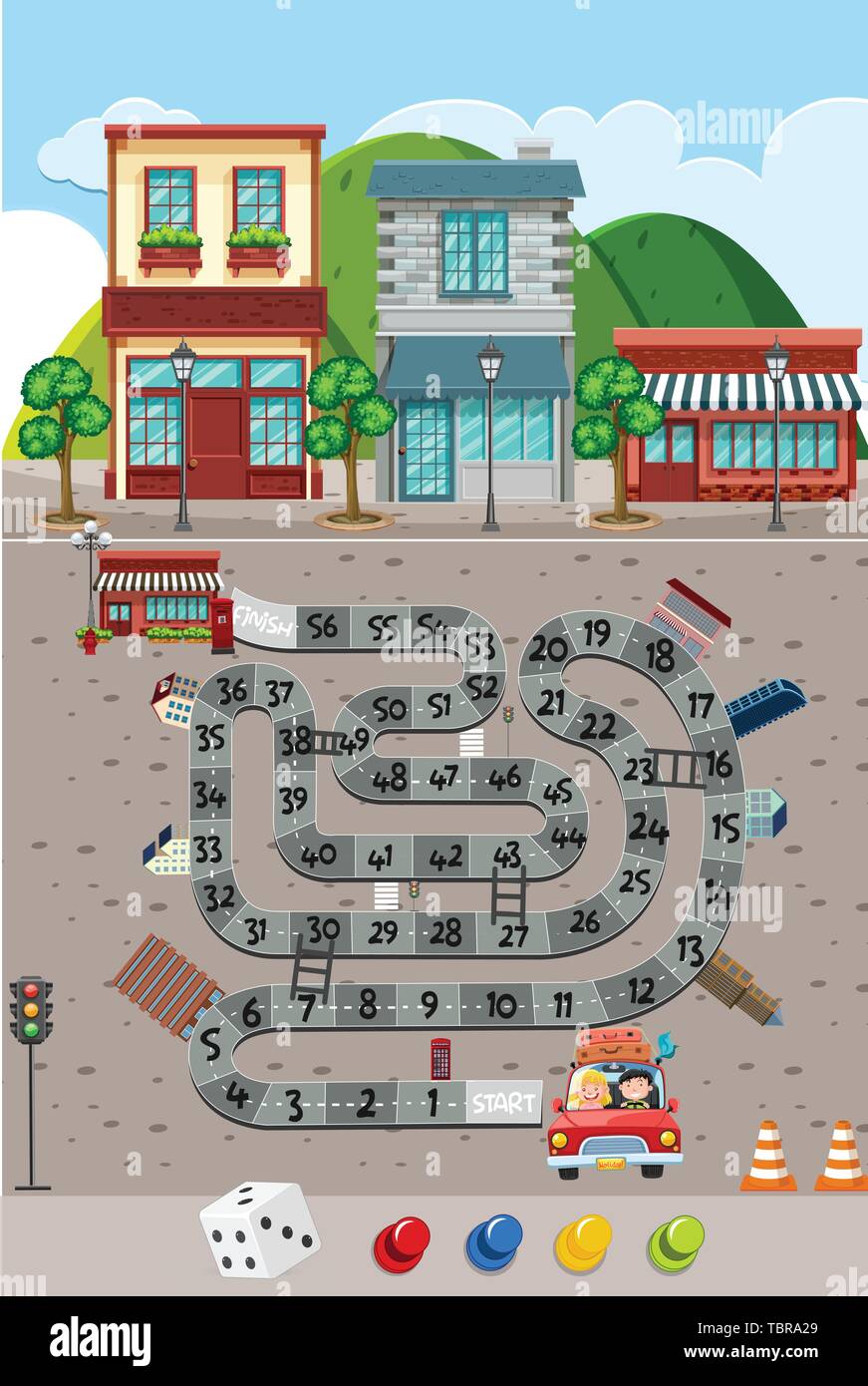 A board game template illustration Stock Vector Image & Art - Alamy