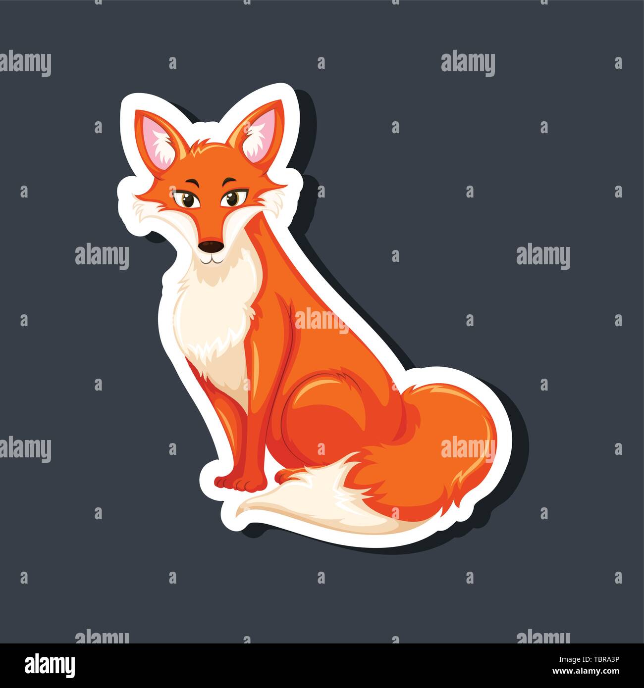 Fox sticker hi-res stock photography and images - Alamy