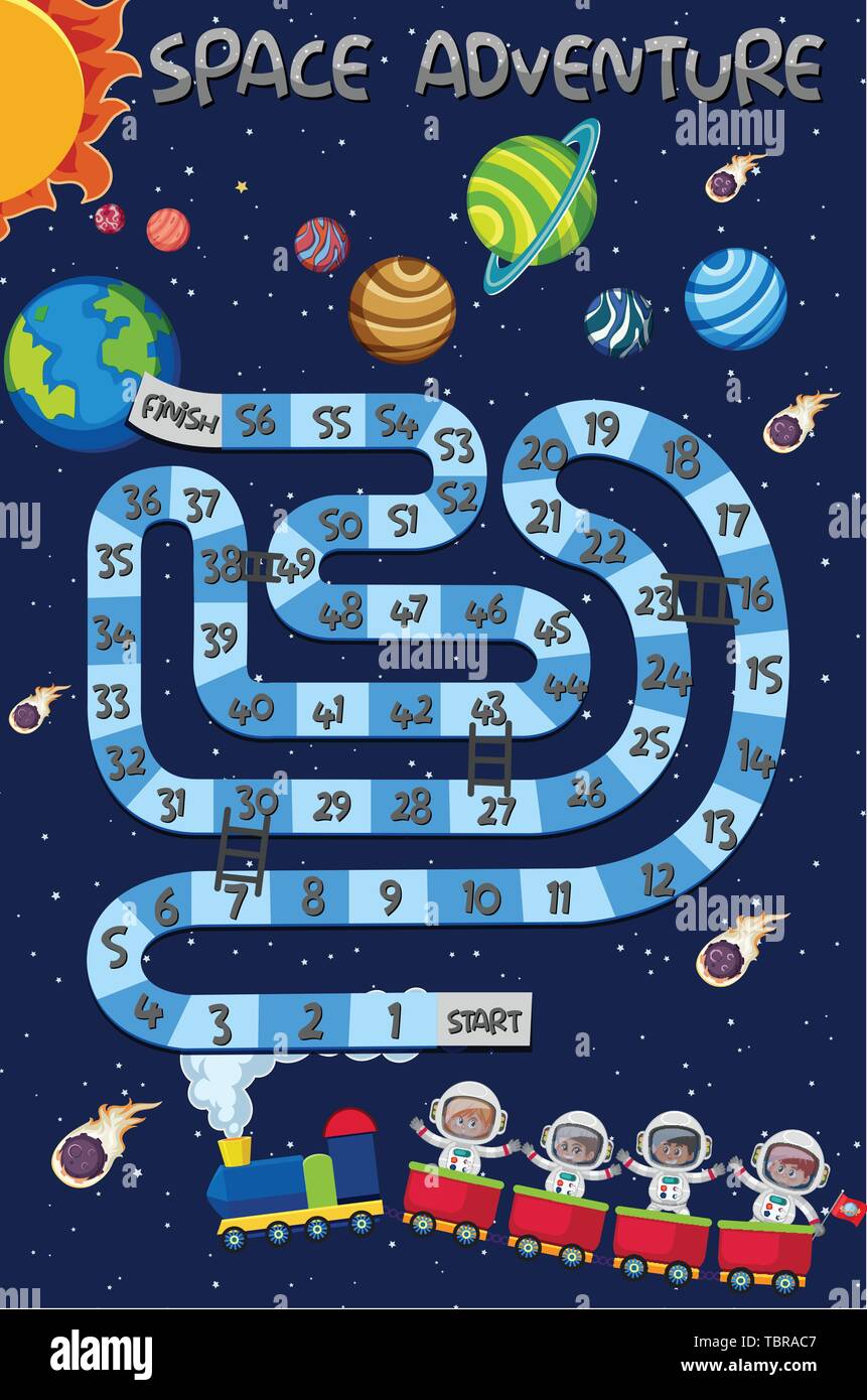 A space game template illustration Stock Vector Image & Art - Alamy