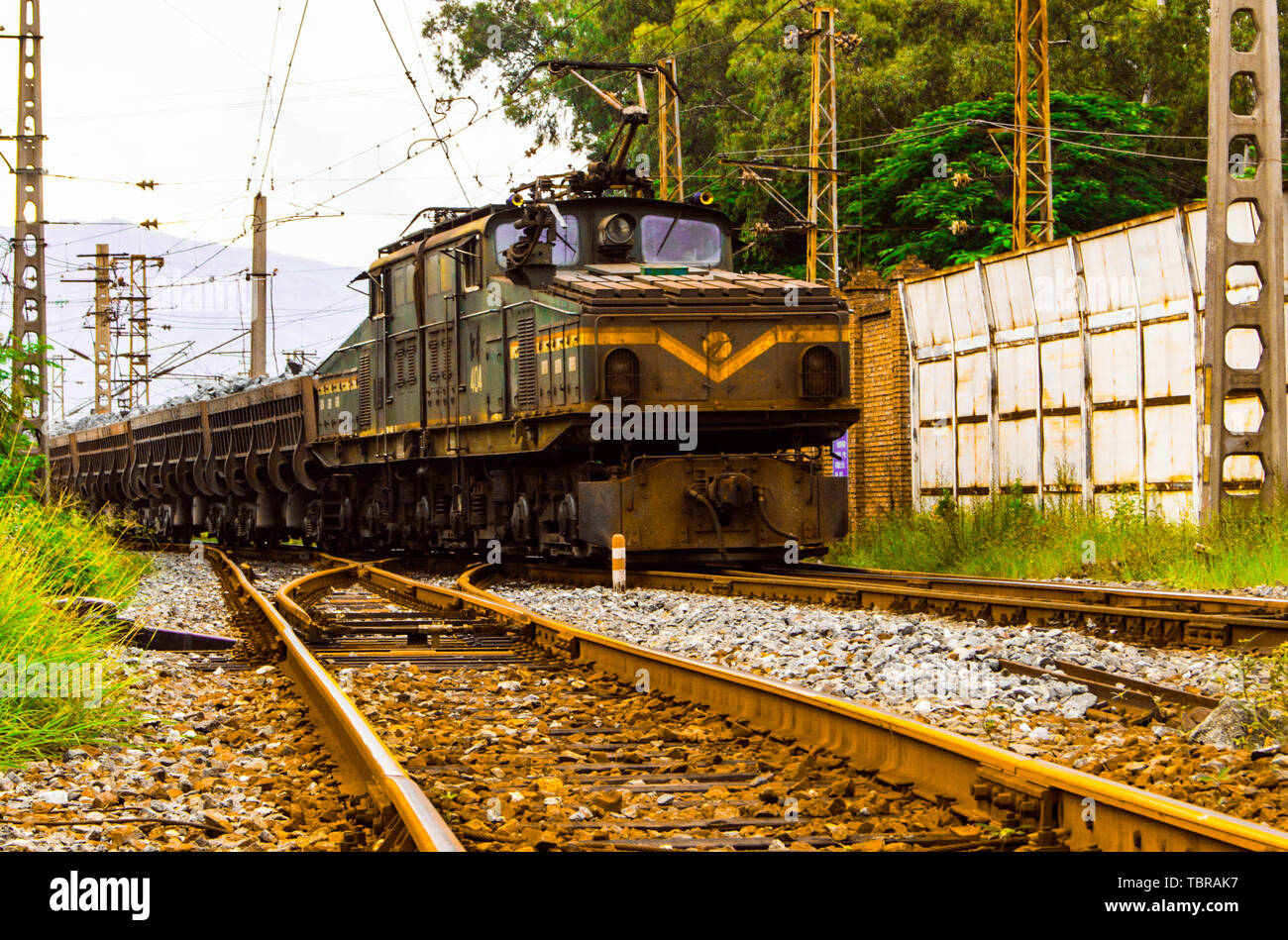Mining locomotives hi-res stock photography and images - Alamy