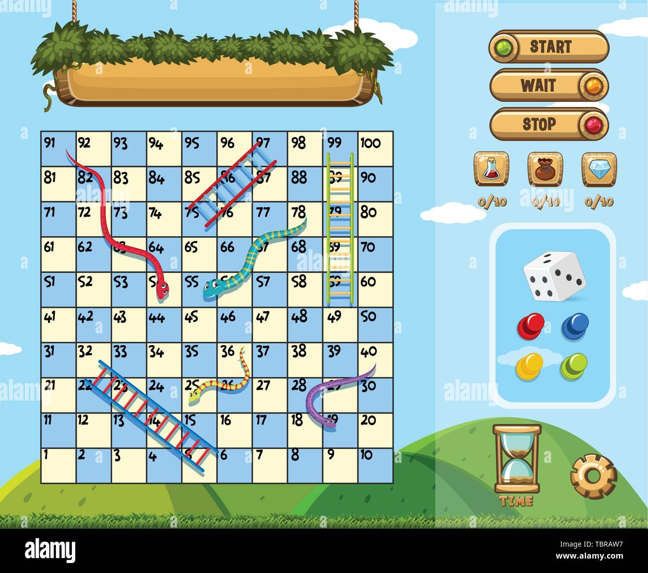 Snake and ladder game Stock Vector Images - Alamy Snake and ladder game Stock Vector Images - Alamy