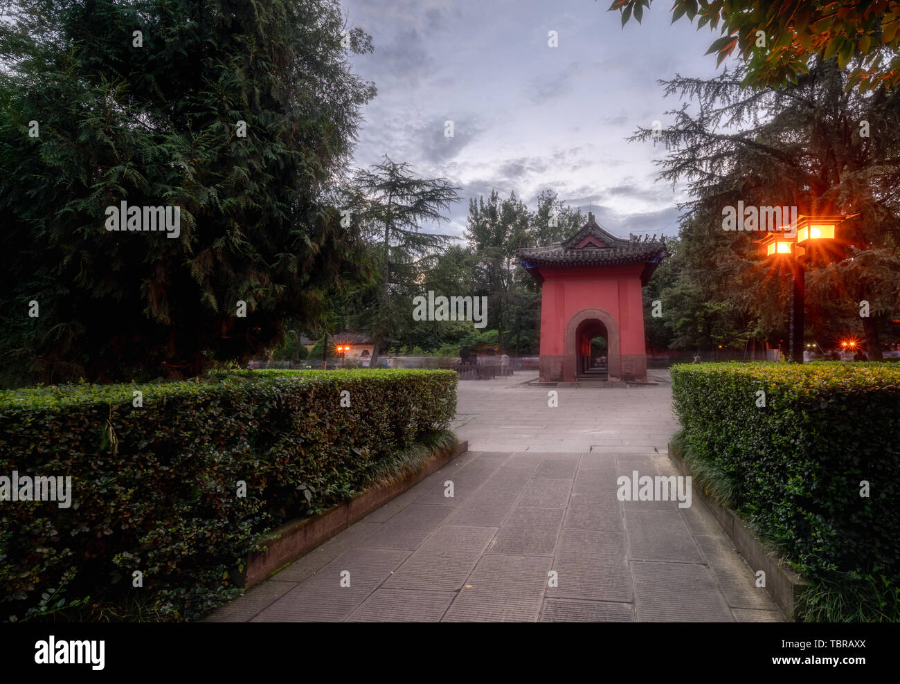 Ancient Architecture of Wuhou Temple in Chengdu Stock Photo - Alamy