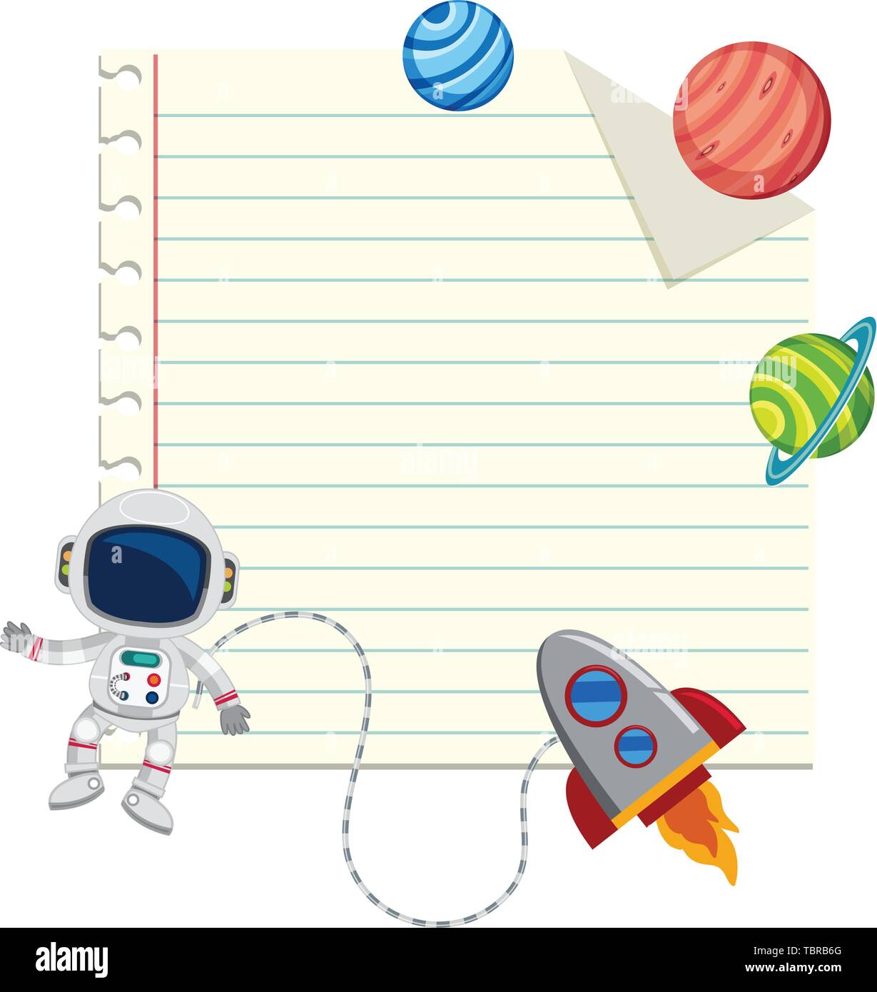 Note template space theme hi-res stock photography and images - Alamy