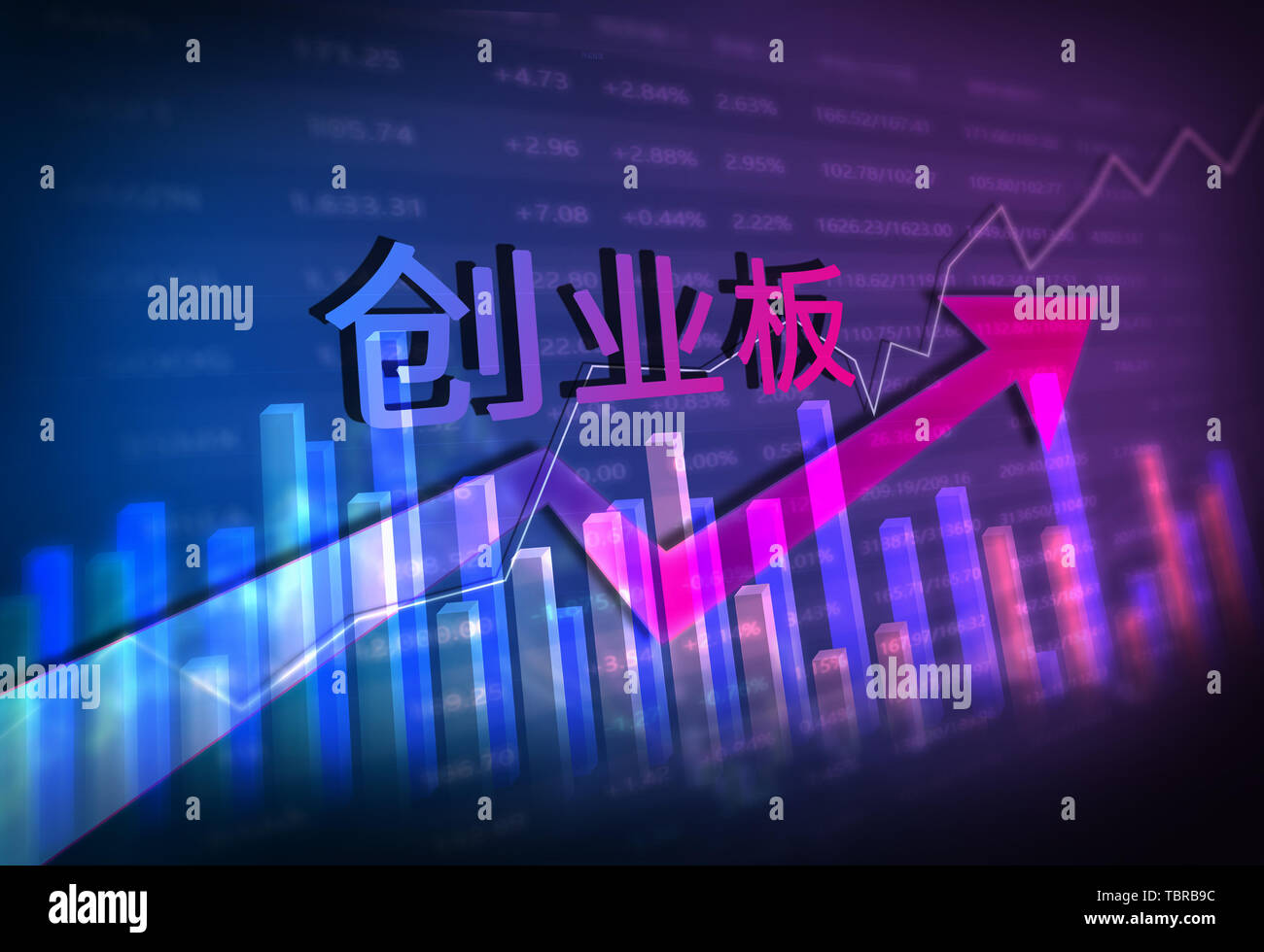 Financial stock market data chart Stock Photo - Alamy