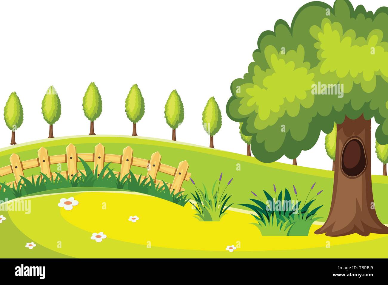 A rural nature template illustration Stock Vector Image & Art - Alamy