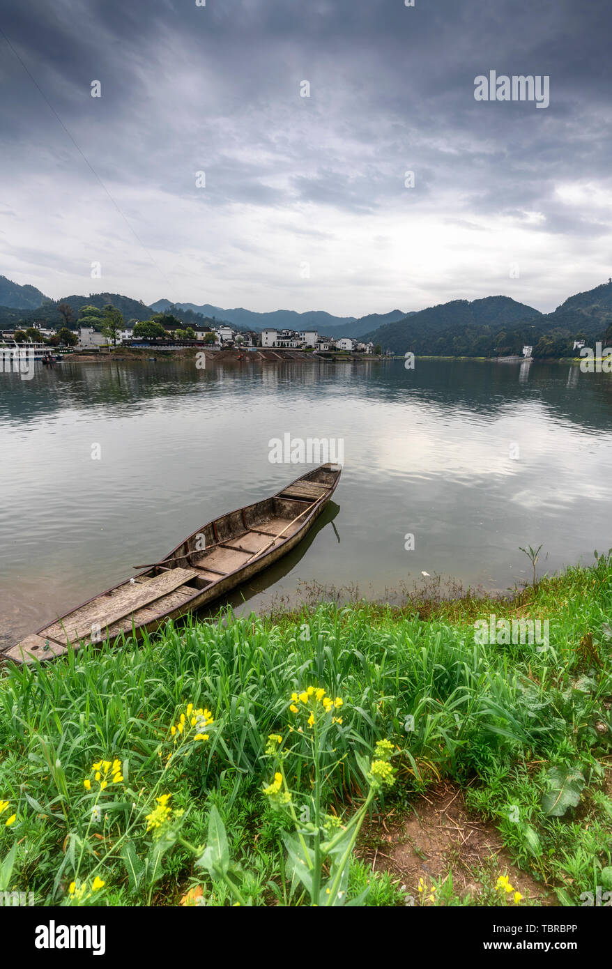 Night view of Hongcun moon moor Stock Photo - Alamy