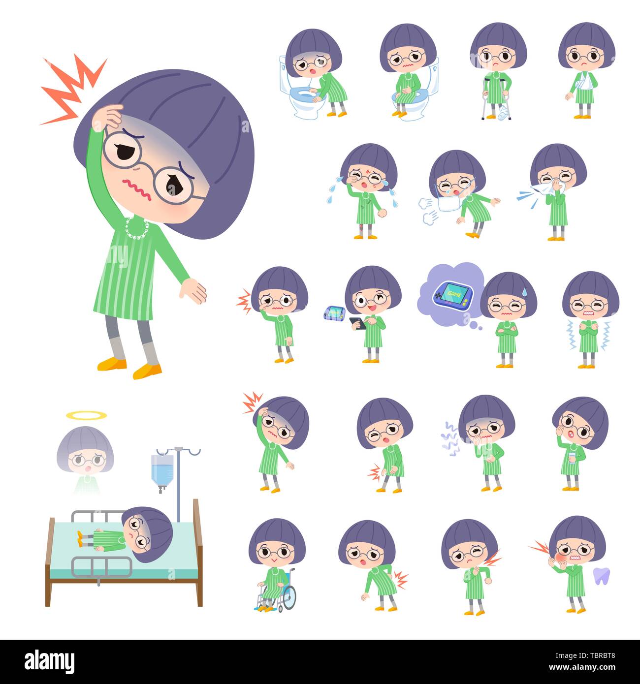 Coughing children Stock Vector Images - Alamy