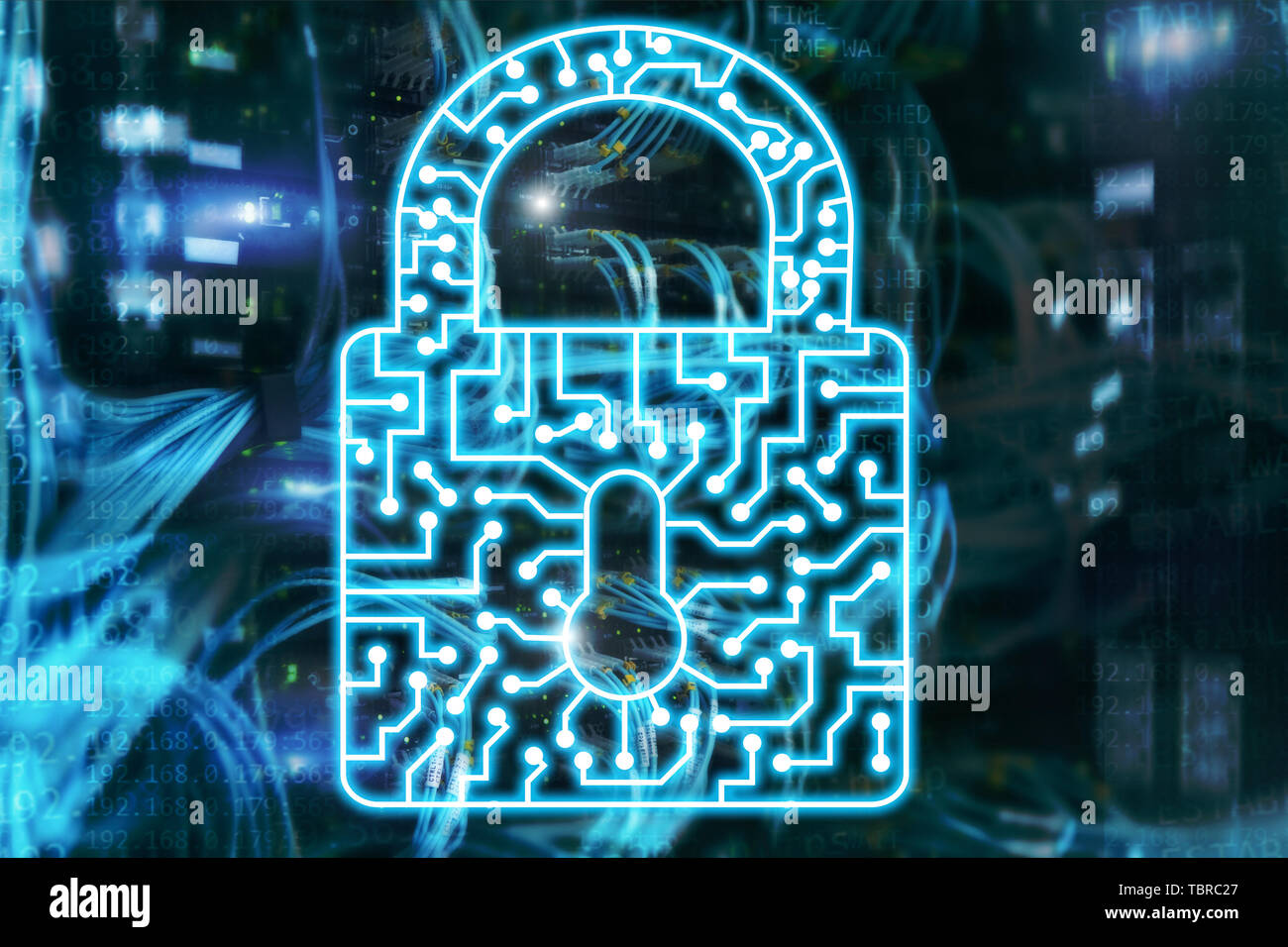 Cyber security padlock hi-res stock photography and images - Alamy