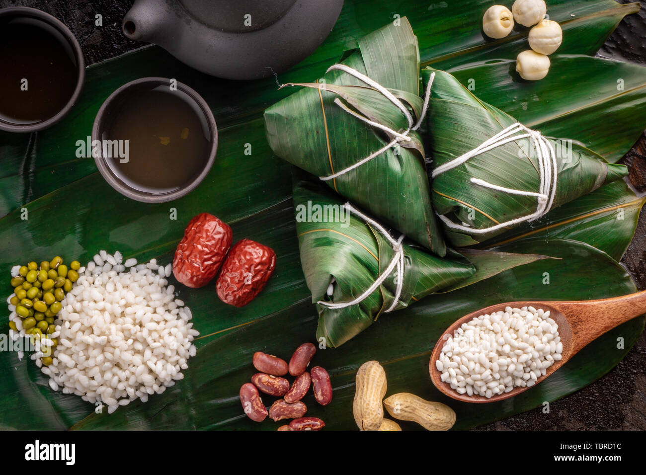 Chinese traditional Dragon Boat Festival food dumplings Stock Photo - Alamy