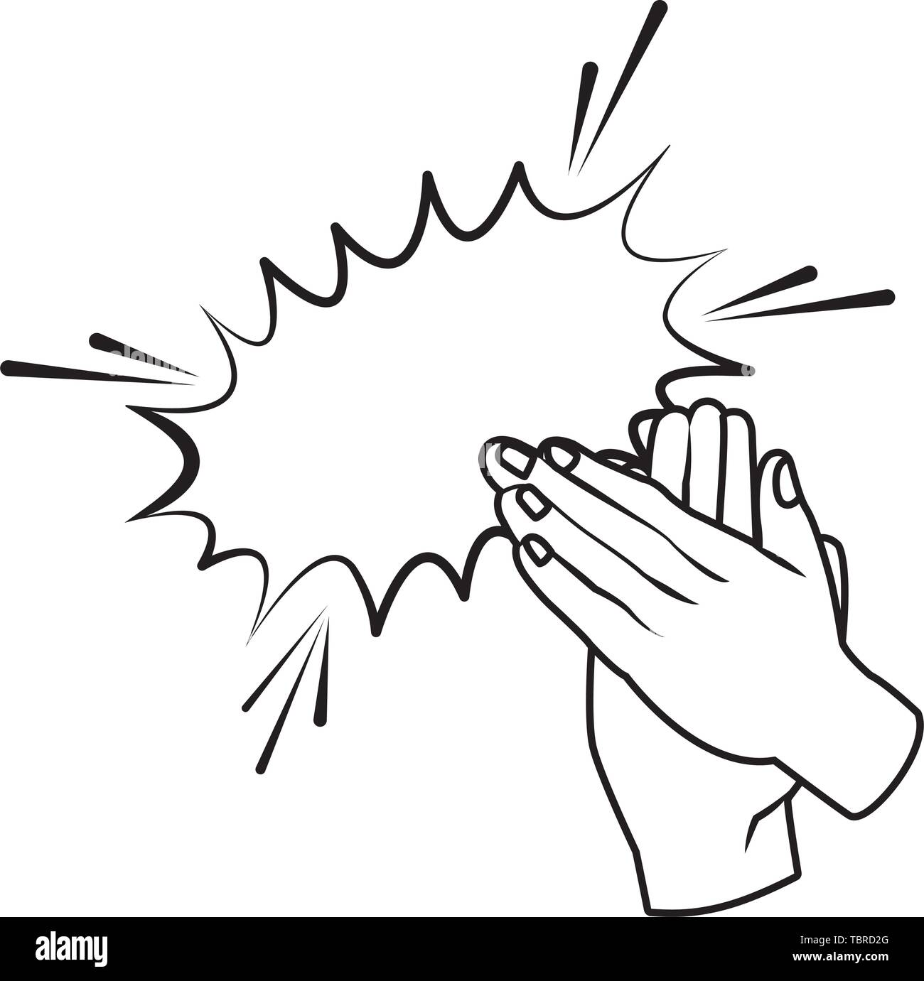 Clapping black people Stock Vector Images - Alamy