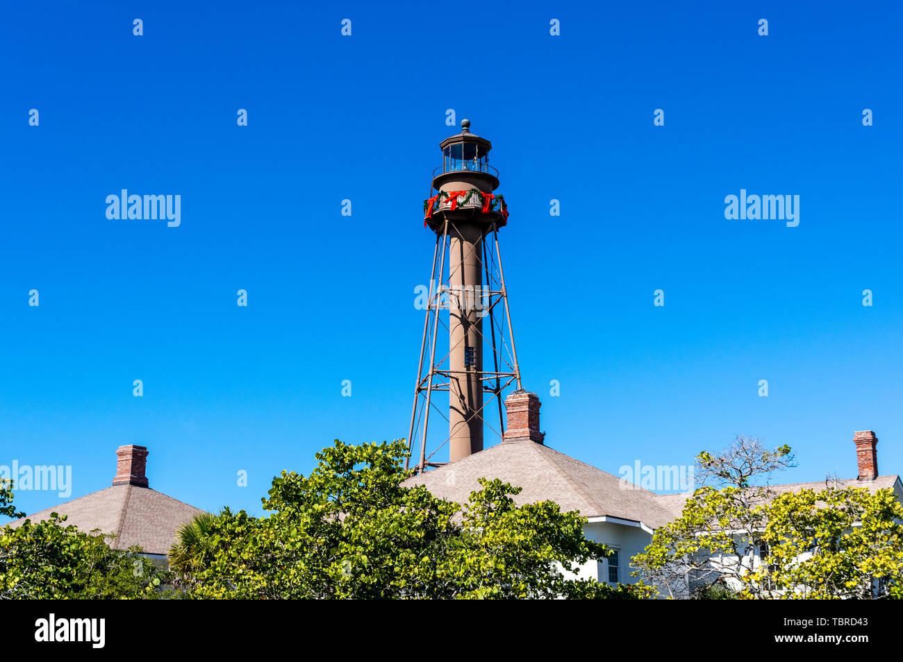 Sanibel Lighthouse at Lighthouse Beach Park. Sanibel Island, Florida ...