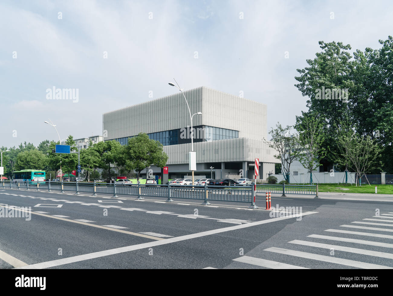 Commercial outdoor design industry landscape design road hi-res stock ...