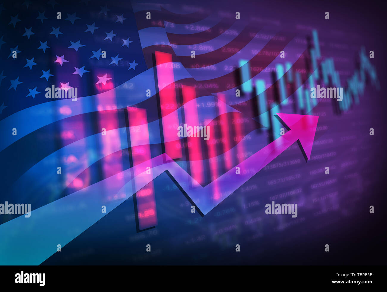 Stock financial data material diagram Stock Photo - Alamy